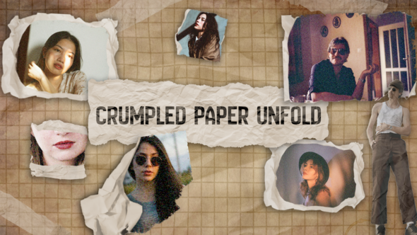 Crumpled Paper Unfold, After Effects Project Files | VideoHive